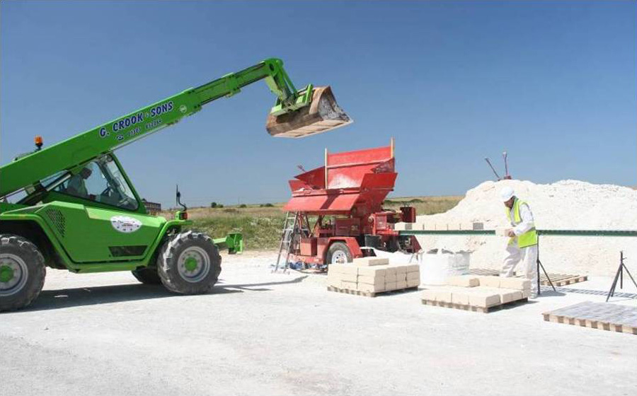 Rammed chalk - Sustainable materials research