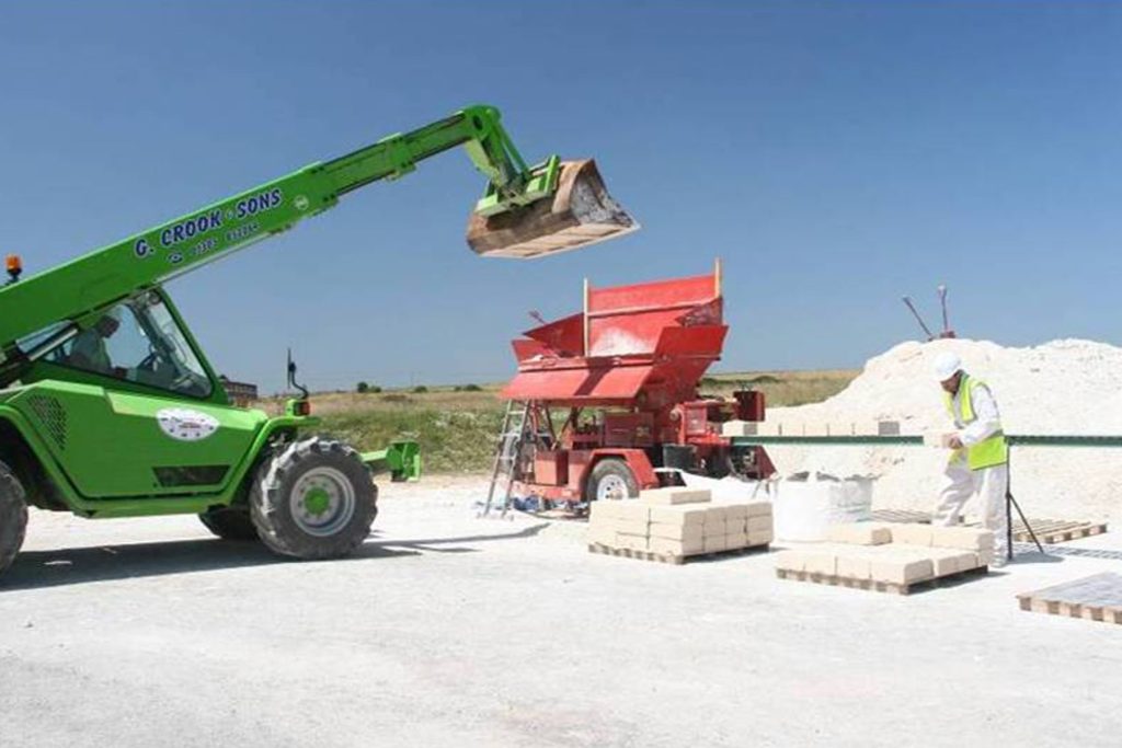 Rammed chalk - Sustainable materials research